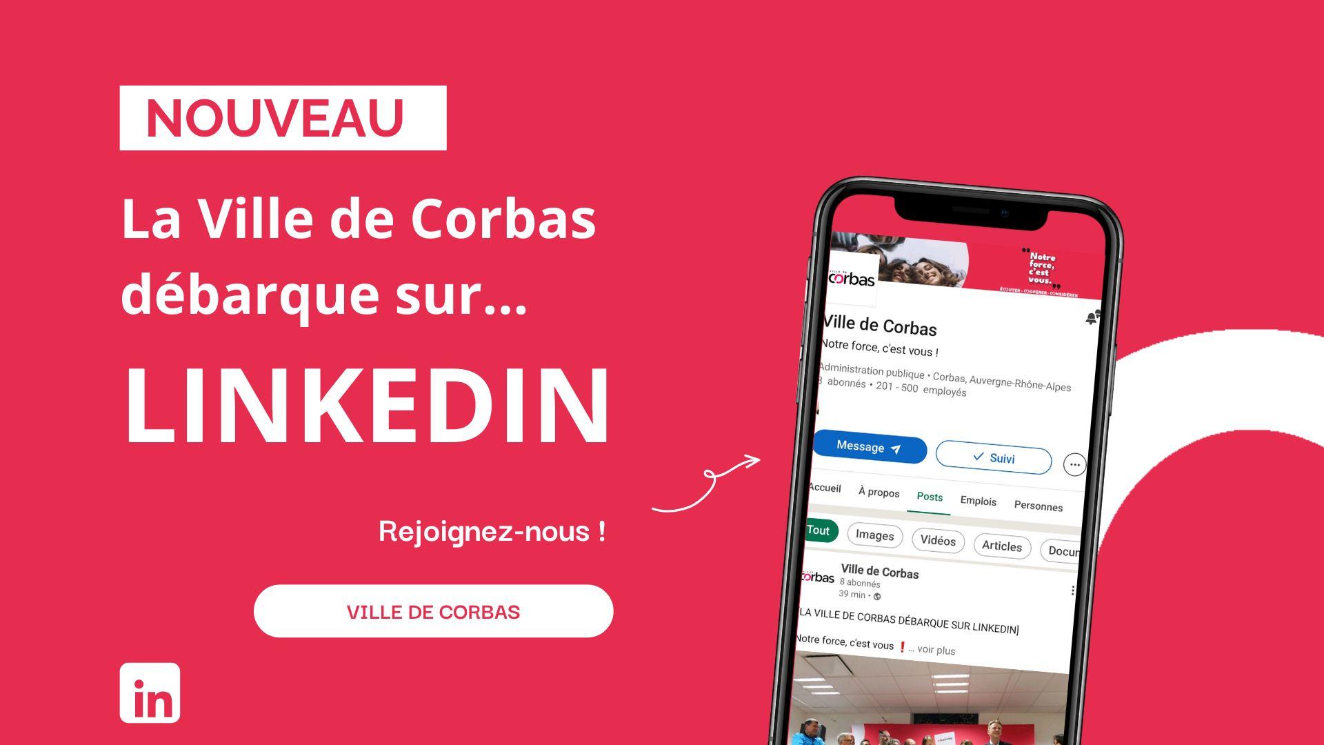 La Ville de Corbas débarque sur LinkedIn ! - Corbas